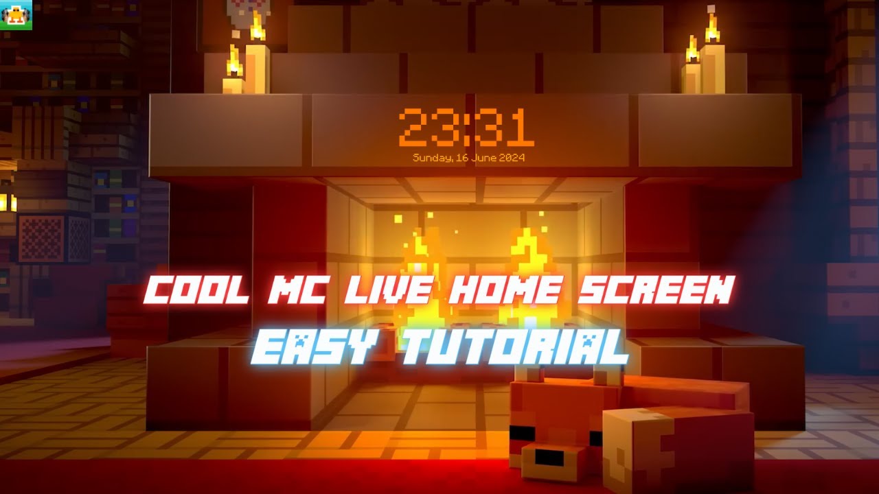 how to have a cool minecraft home scren (rainmeter + livelywallpaper ...