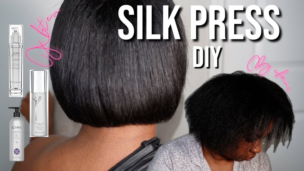 SALON RESULT SILK PRESS ON NATURAL HAIR | BEGINNER FRIENDLY | BOB ...