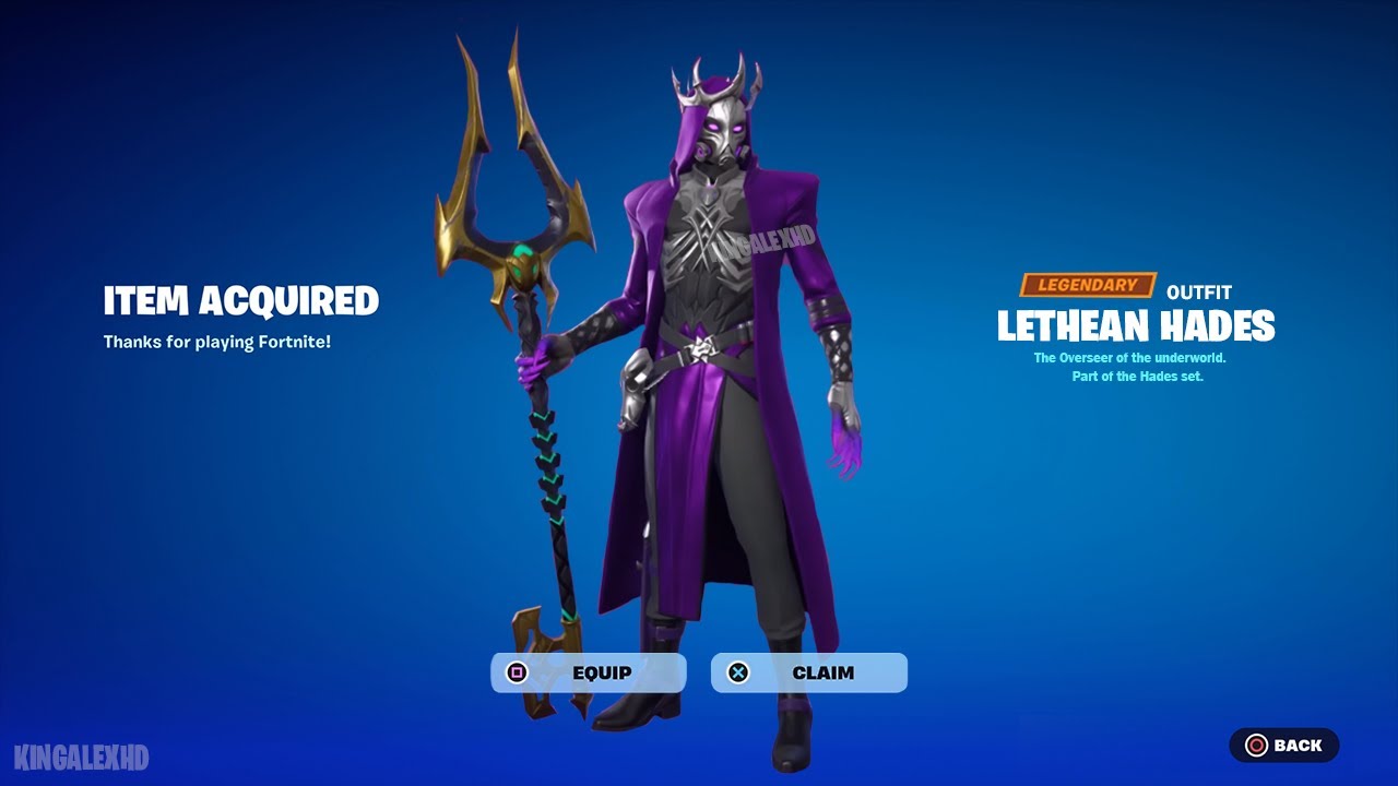 How To Get Lethean Hades Skin & Dark Transformation Emote NOW FREE In ...