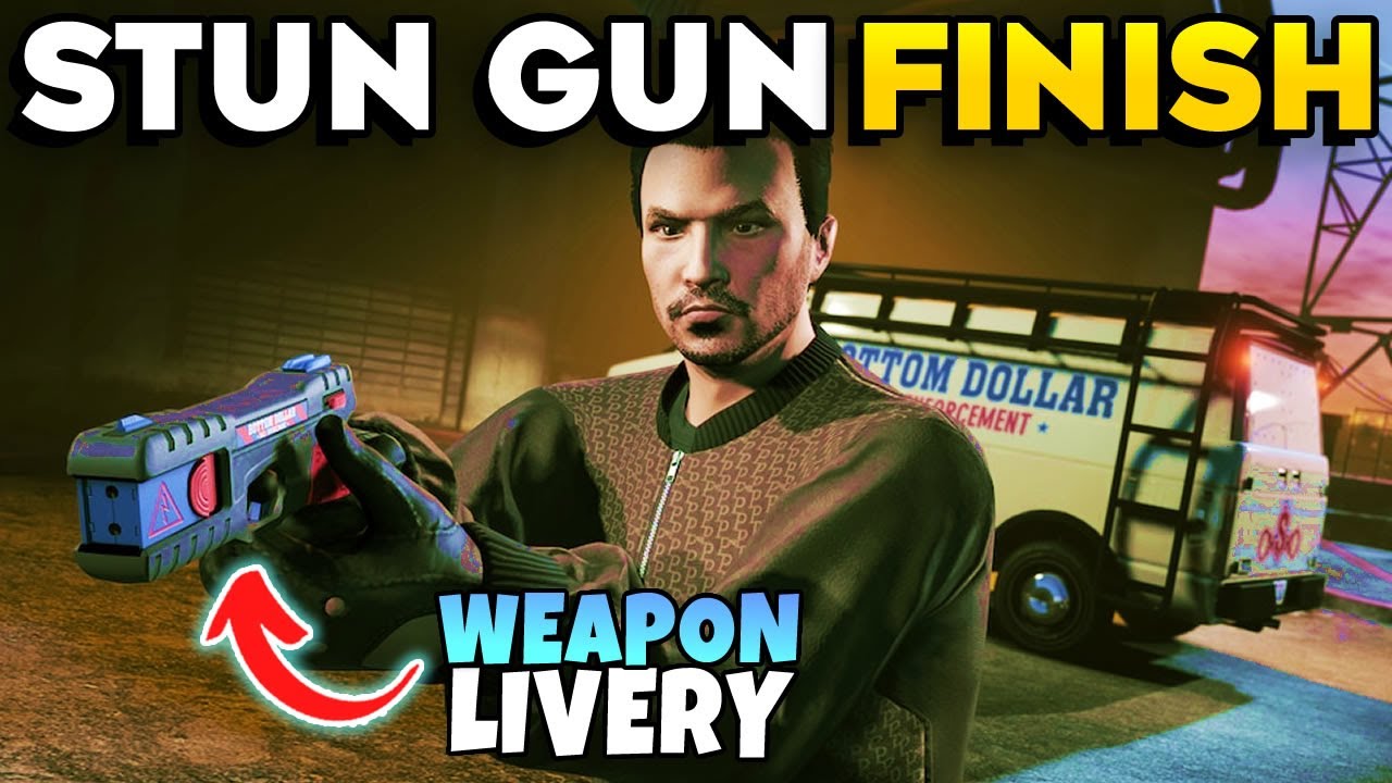 GTA 5 Online How to Unlock NEW Stun Gun Finish (Weapon Livery) - YouTube