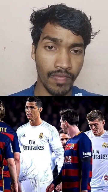 Ronaldo messi eye contact reaction #football #messi #edit #goat #sorts ...