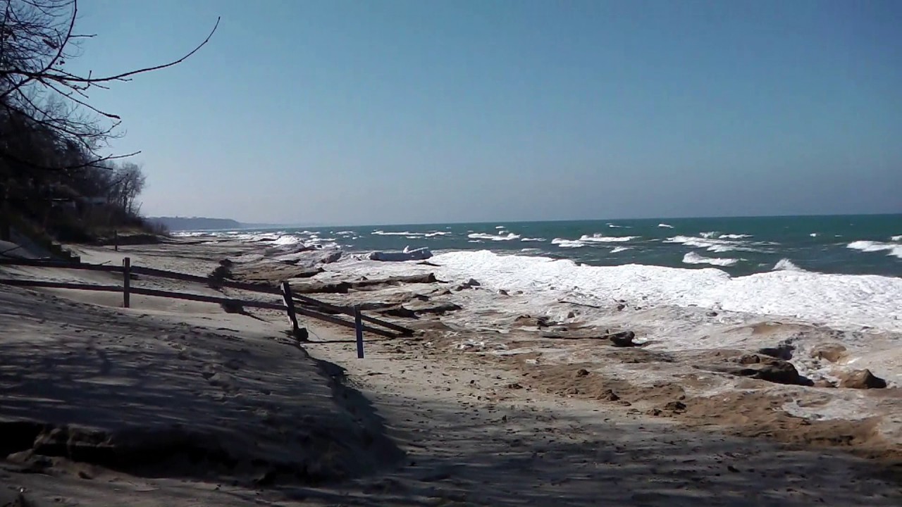 Lake Michigan Feb 2017 - YouTube