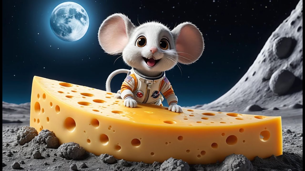 The Moon Mouse and His Cheese Rocket | Fun Space Adventure Song for ...