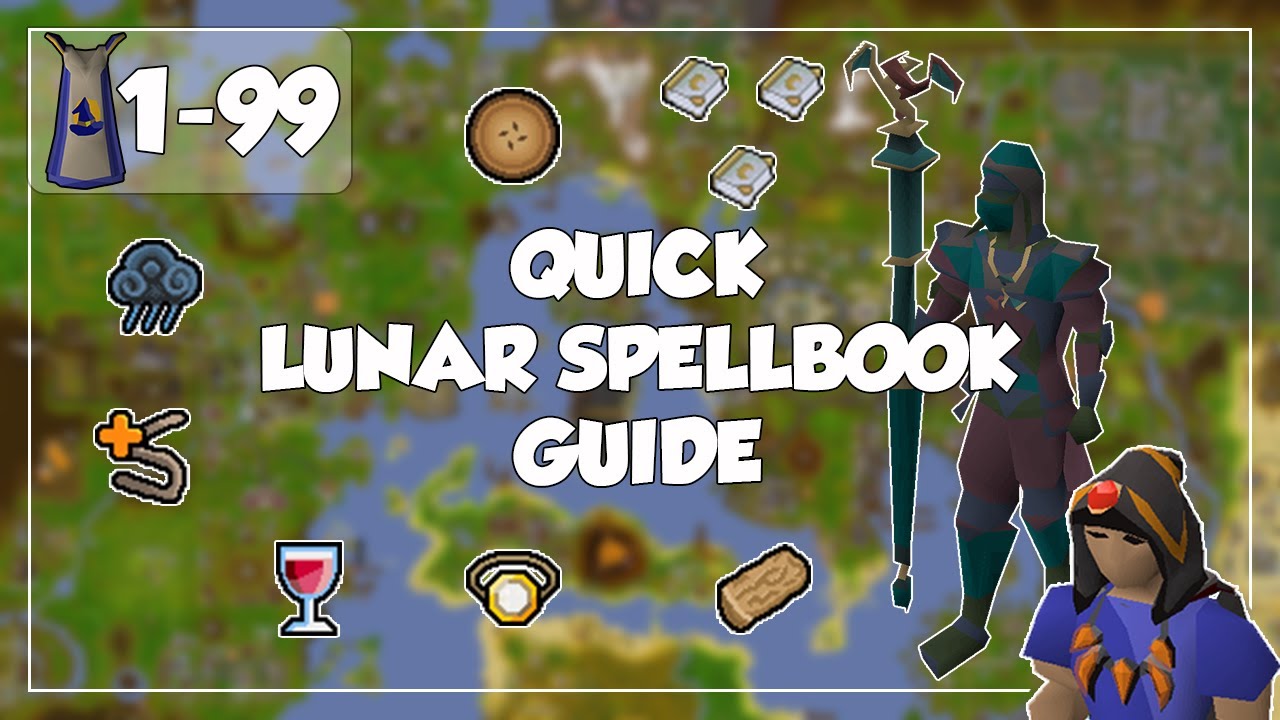 Quick Lunar Spellbook Guide + Profit - 1-99 Magic - Old School Runescape/OSRS - YouTube