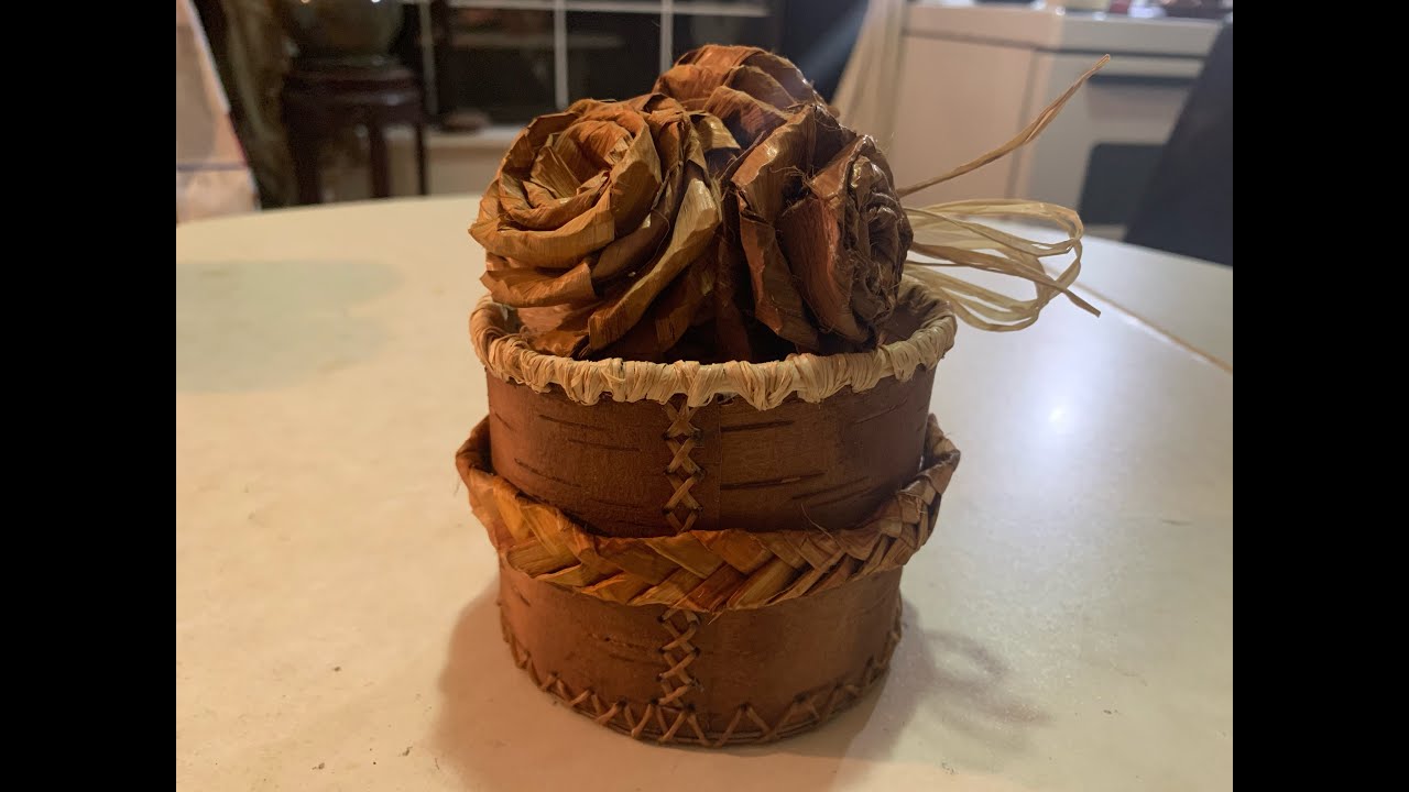 Round Birch Bark Basket Making (Part 2) - YouTube