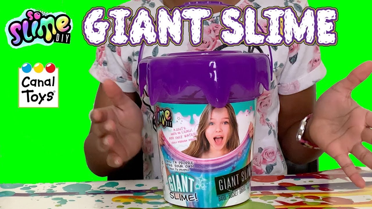 MAKING GIANT SLIME | Unboxing the So Slime DIY Giant Slime Bucket - YouTube