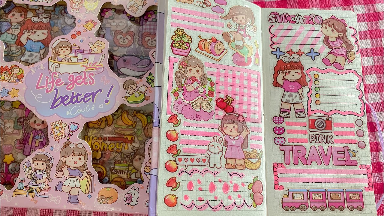 Stickers journaling 📝📚| Jurnal stiker 📝🌸| stiker pink | sticker pink ...