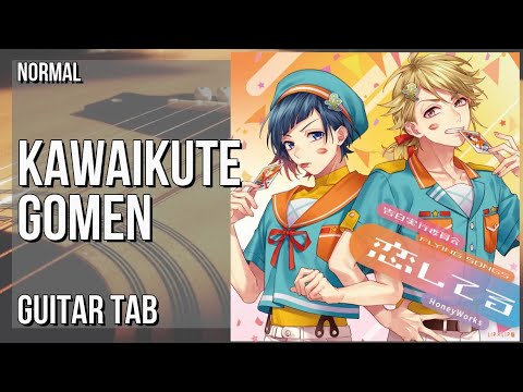 Guitar Tab: How to play Kawaikute Gomen by HoneyWorks - YouTube