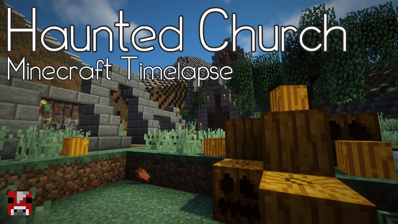 Minecraft Timelapse - A Haunted Church (WORLD DOWNLOAD) - YouTube