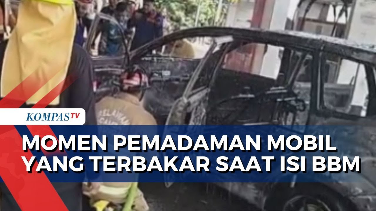 Mobil BBM Eceran Terbakar di Kukar, 3 Unit Kendaraan Damkar Padamkan Api - YouTube