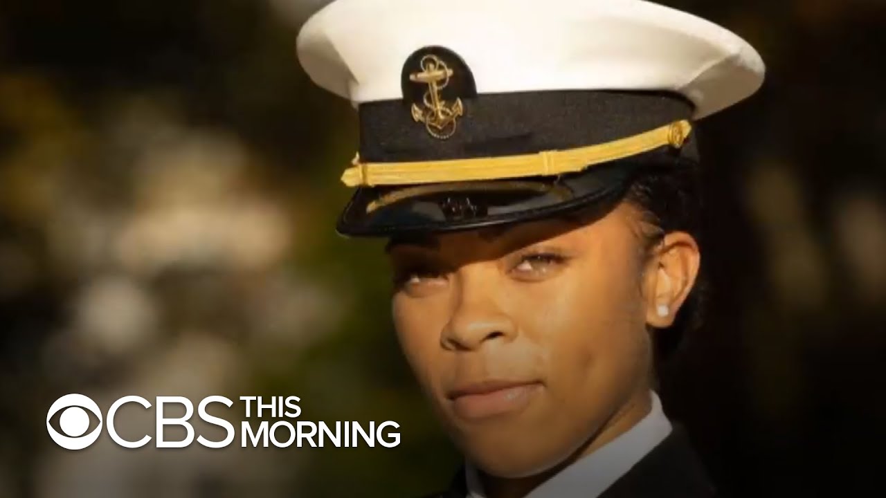 U.S. Naval Academy names first Black female brigade commander - YouTube
