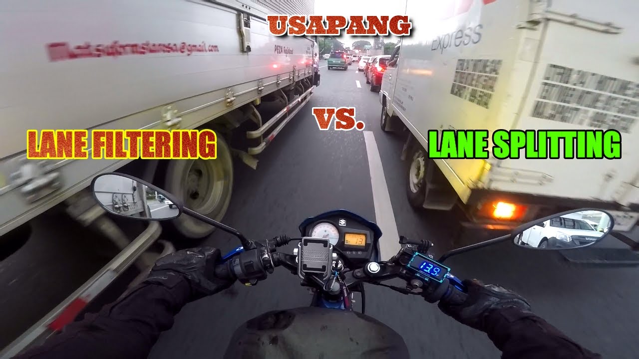 USAPANG LANE FILTERING VS. LANE SPLITTING // PAANO GAWIN ANG MGA ITO ...