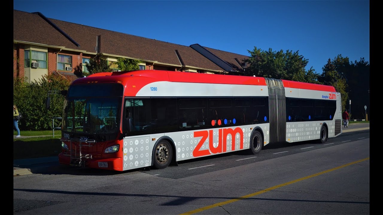 Brampton Transit ZUM ~ 2012 New Flyer XDE60 # 1280 ~ Highway Ride on ...