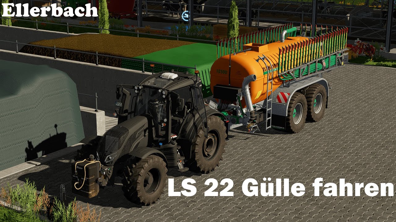 [LS22] Gülle fahren auf der Ellerbach [1080p60] - YouTube