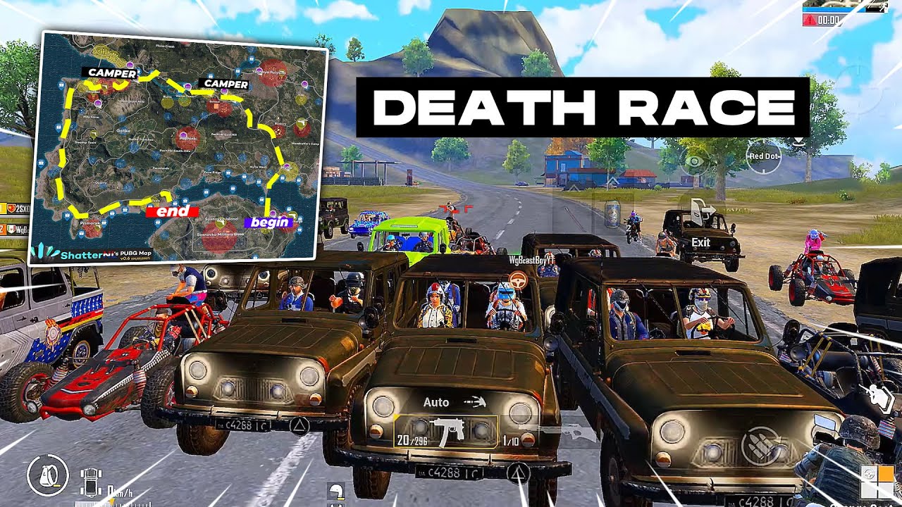 New PUBG Mobile MODE DEATH RACE (BEST MOMENTS) PT.3 - YouTube
