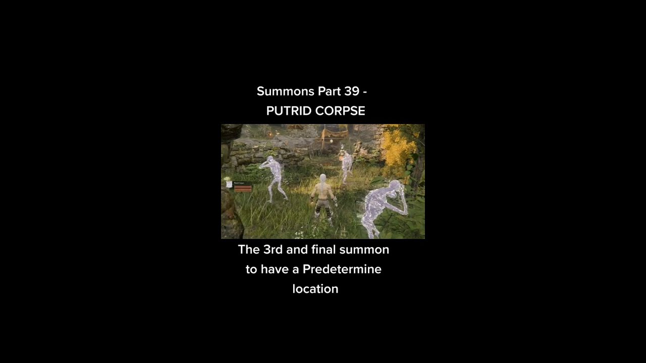 Elden Ring Summons Part 39 - Putrid Corpse - YouTube