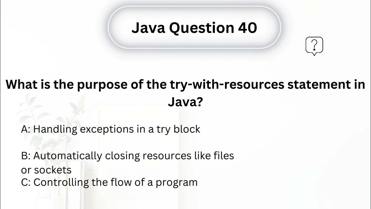 Java Interview Questions and Answers with Explanation | Java Programming Interview Tips 40 - YouTube