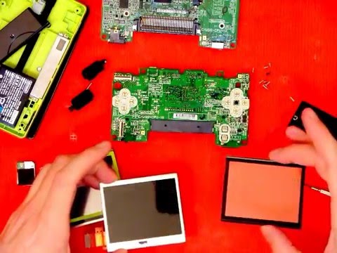 Nintendo DS Lite Replace Bottom Touch Screen - YouTube