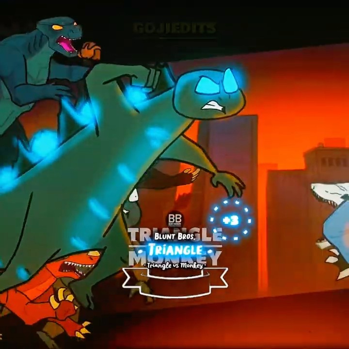 Triangle vs Ancient Godzilla - YouTube