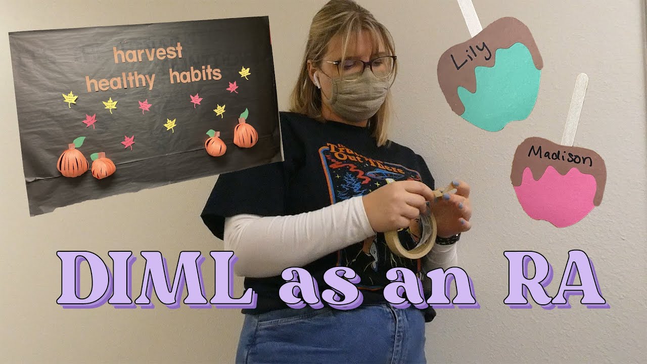 What it's like to be a college RA... rounds, bulletin boards, door decs ...