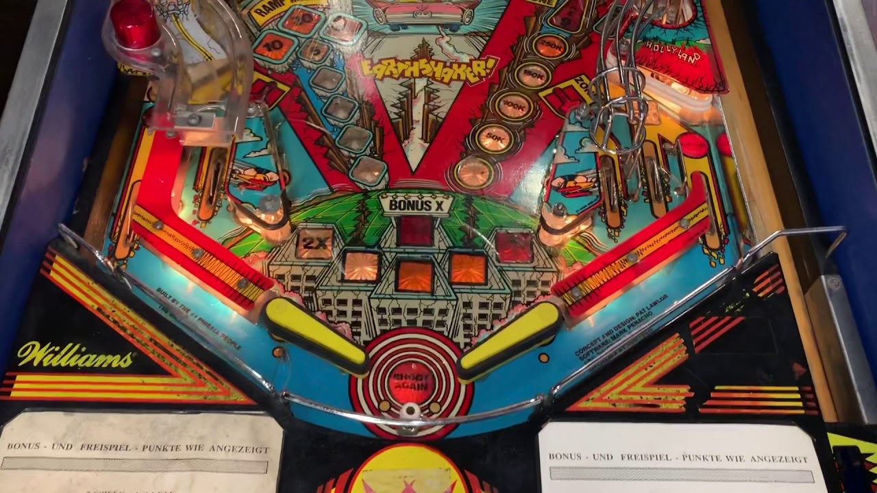 Pinball Williams EARTHSHAKER 1989 Sale On EBay - YouTube