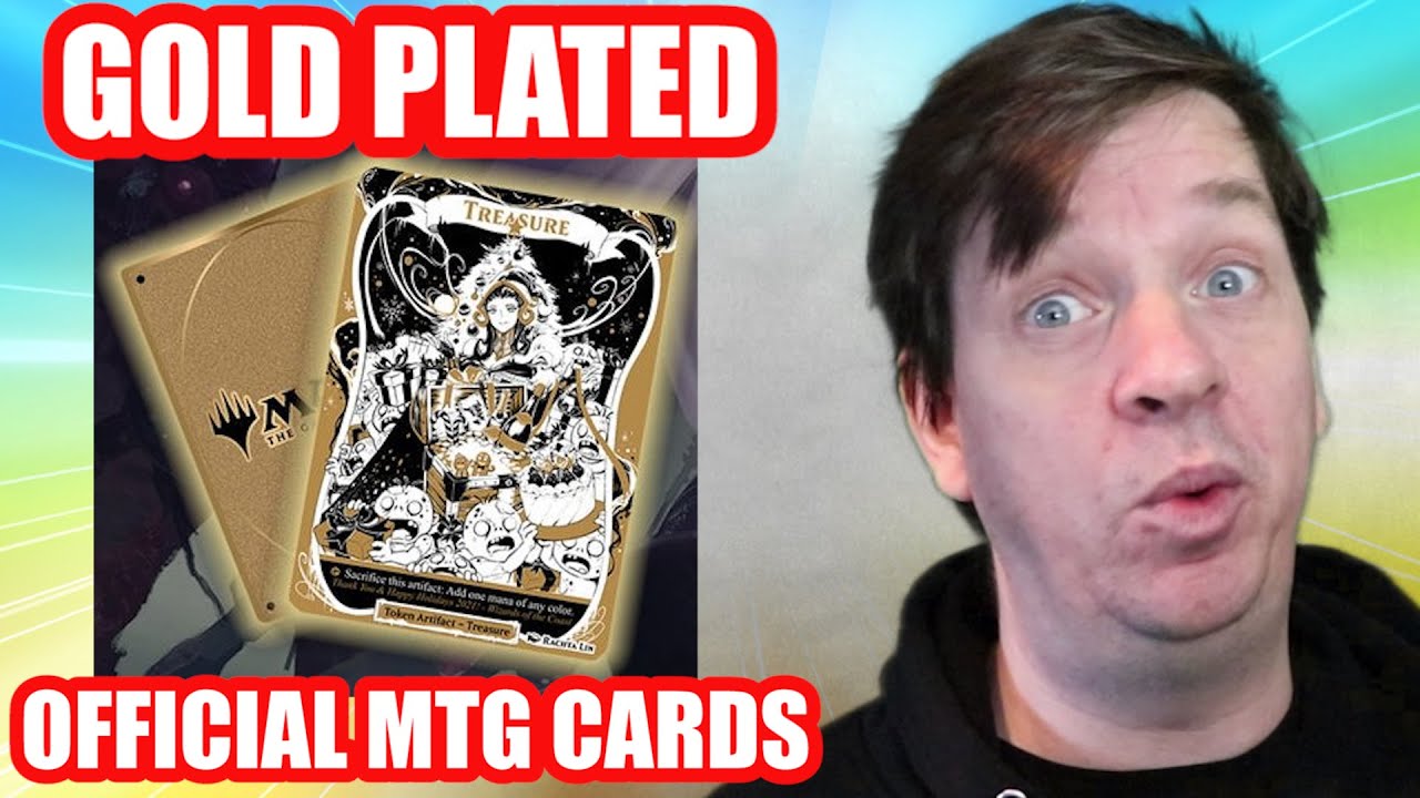 MTG Introduces CRAZY Gold Plated Cards - YouTube
