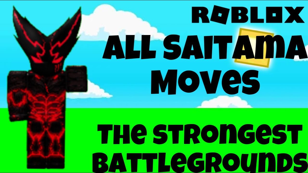 Roblox the strongest battlegrounds - All saitama moves! - YouTube
