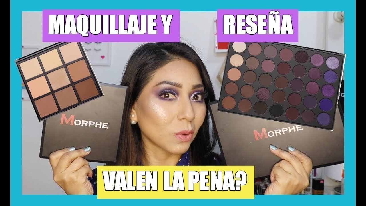 MORPHE 35P Y 9C -MAQUILLAJE MORADO Y RESEÑA/PURPLE MAKEUP AND REVIEW ...
