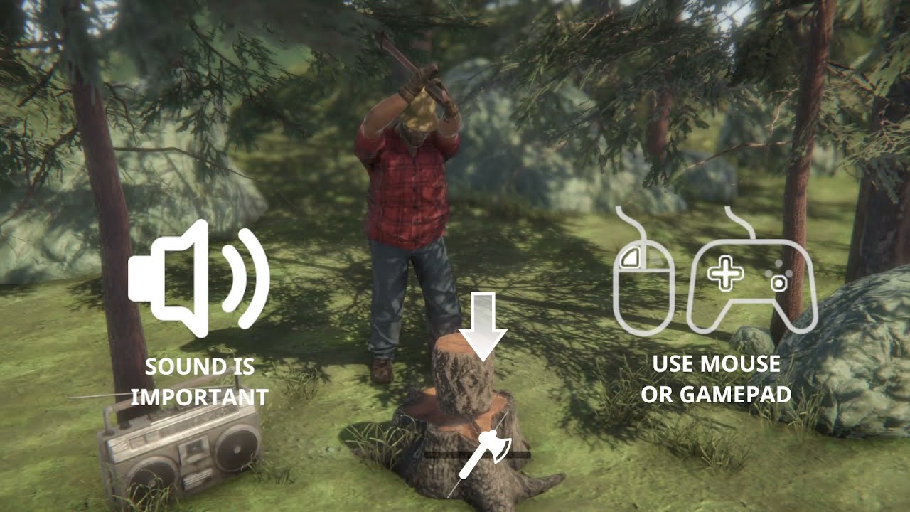 Logjam (free short weird sexy lumberjack game), first 4 minutes of ...