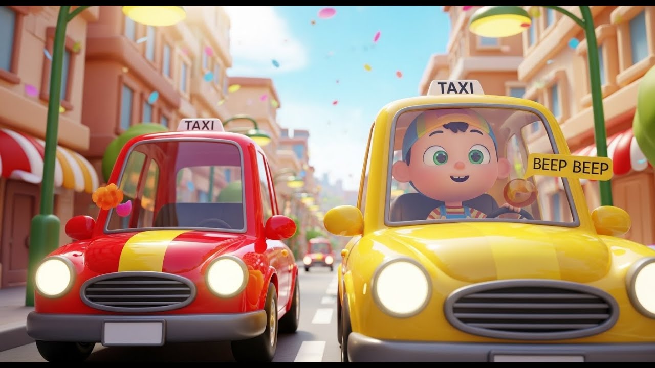 Beep Beep Taxi Song | Learn Colors on the Road! | Fun Car Song for Kids ...