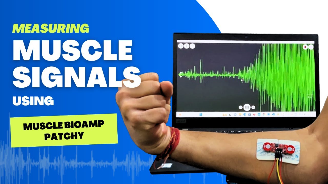 Muscle BioAmp Patchy Demo | Wearable Muscle Sensor (EMG) | DIY ...