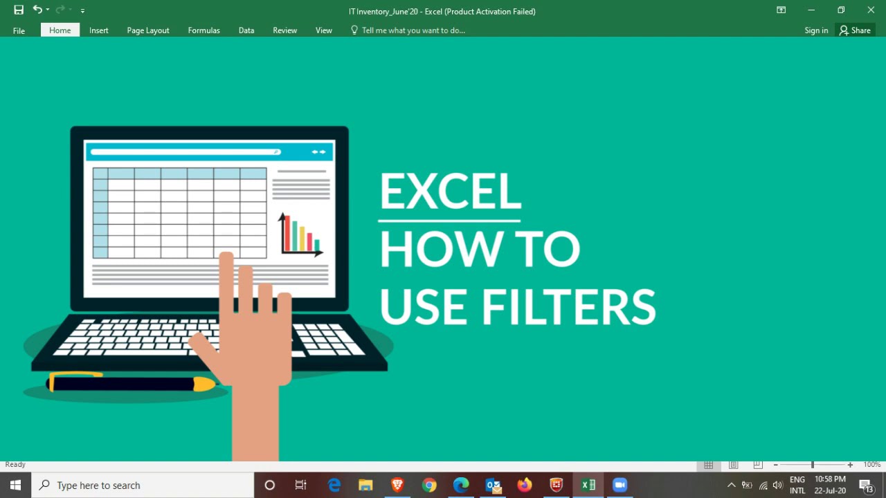 How Work Excel Filter and Format Pointer - YouTube