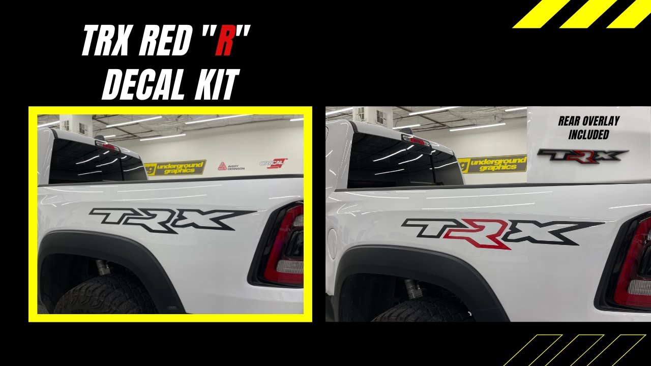 How To Install Your TRX Red "R" Decal Kit | From Underground Graphics ...