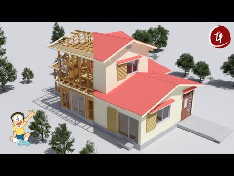 How To Build Nobita's House in REAL LIFE!!  Nobita's House - Doraemon 3D House Animation 哆啦A夢-大雄家