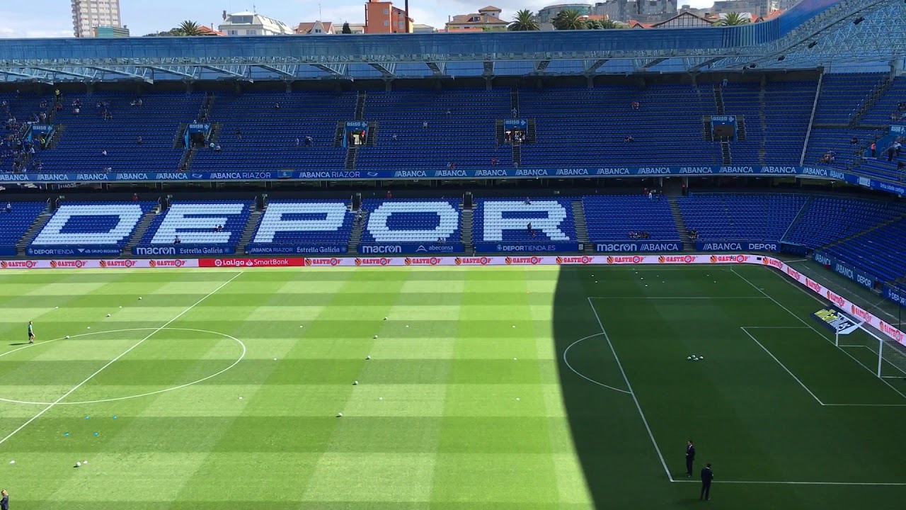 Así luce el Estadio de Riazor antes del Deportivo vs Oviedo - YouTube