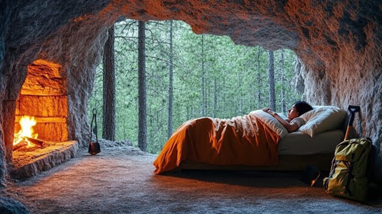 1,000-Year-Old Abandoned Bear Cave I Built a Hidden Shelter in the ...