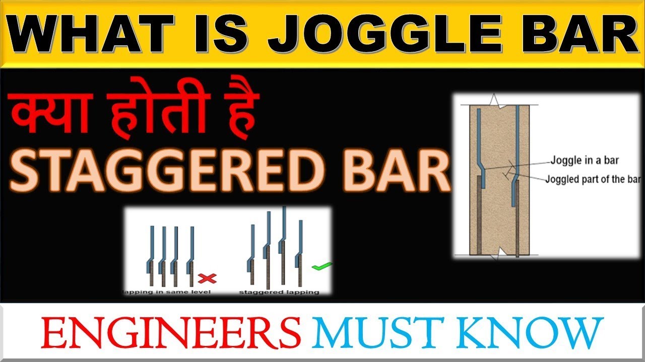 WHAT IS JOGGLE BAR || WHY DO WE PROVIDE STAGGERED LAPPING BY CIVIL ...