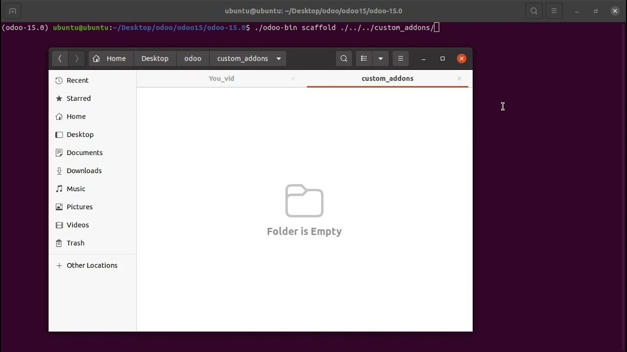 Create New Addons Using Scaffold In Odoo15 Youtube