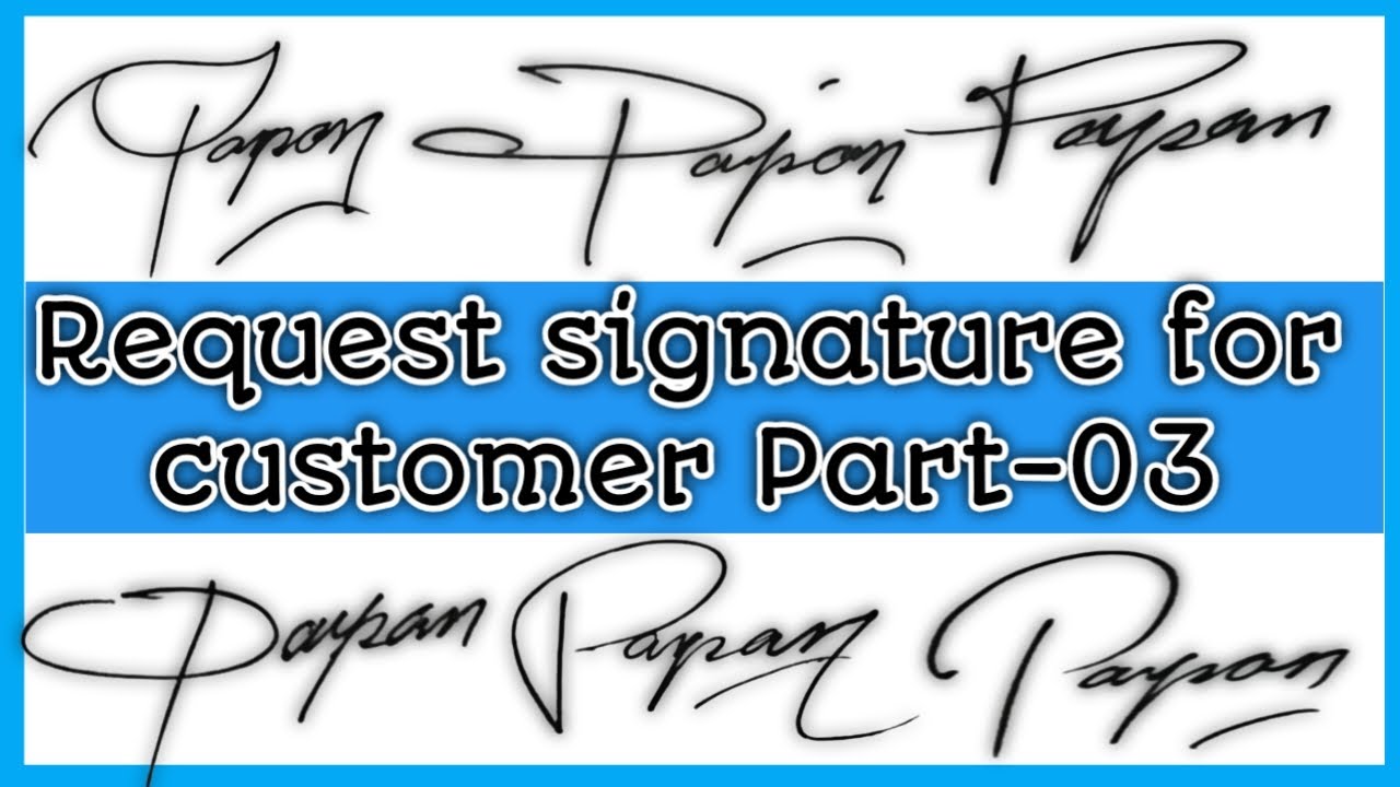 ️ Signature P | Alphabet Signature P | Request Signature For Customer ...