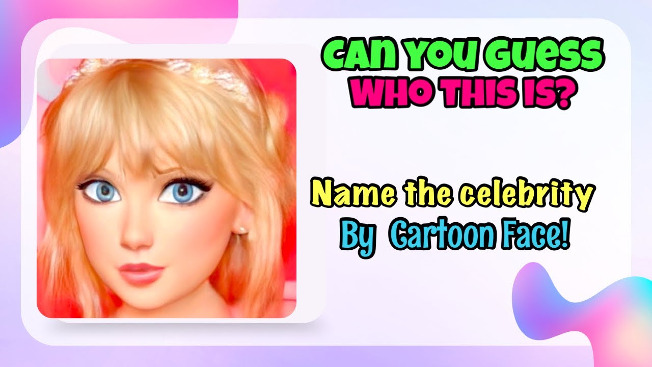 Guess The Celebrity Cartoon Face/ Can You Guess Famous Faces? - YouTube