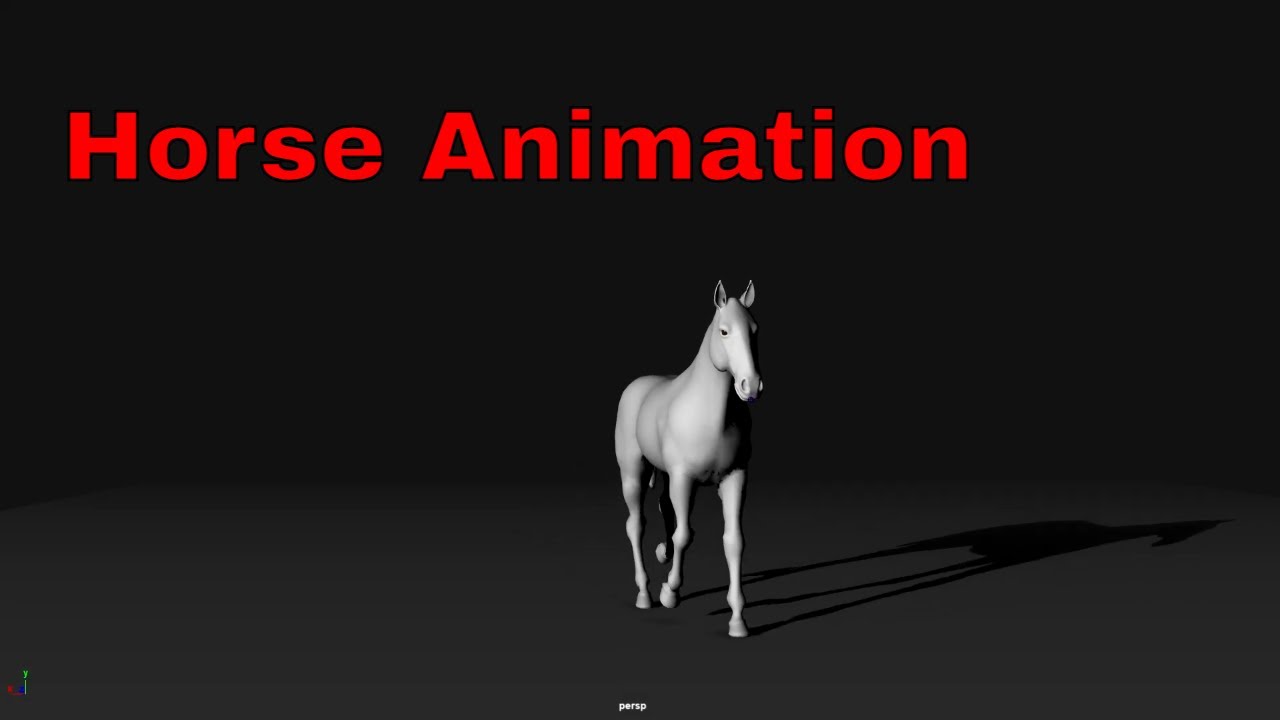 Callum Highfield - Horse Walk to Canter 3D ANIMATION - YouTube