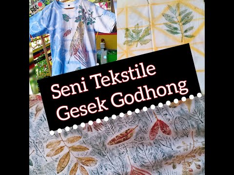 seni tekstil unik dari daun , Gesek Godhong @kingbatiktulis1672 Semarang