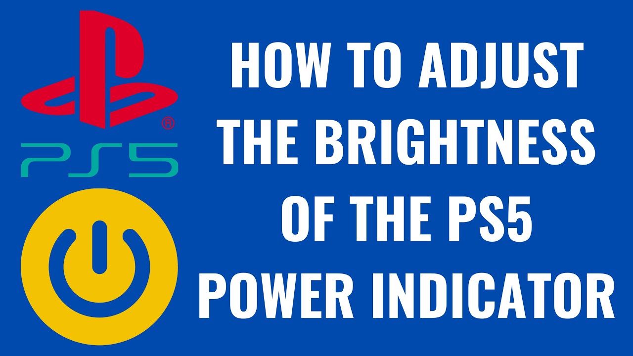 How to Adjust the Brightness of the PS5 Power Indicator - YouTube