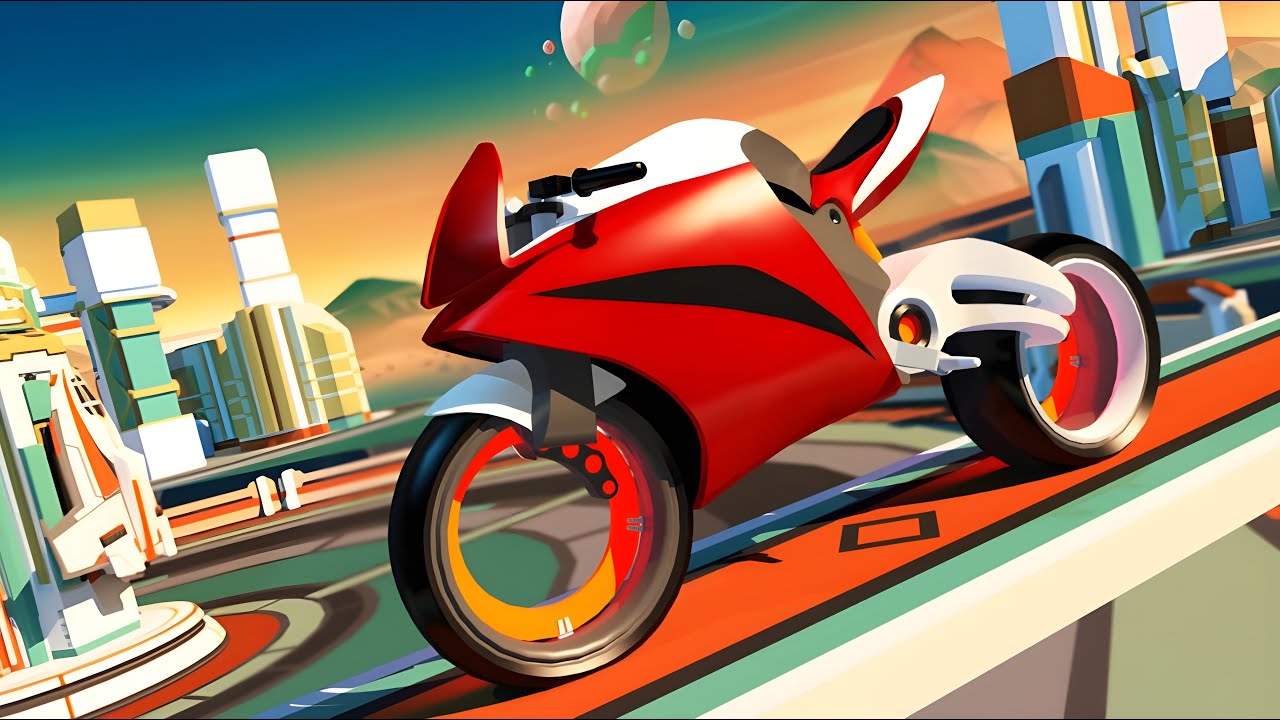 Gravity Rider Gameplay (by Vivid Games) | Space Bike Race - YouTube