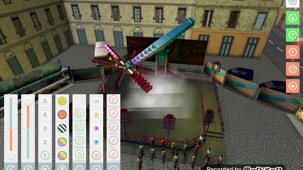 Funfair Ride Simulator 3 Cyber Star - YouTube