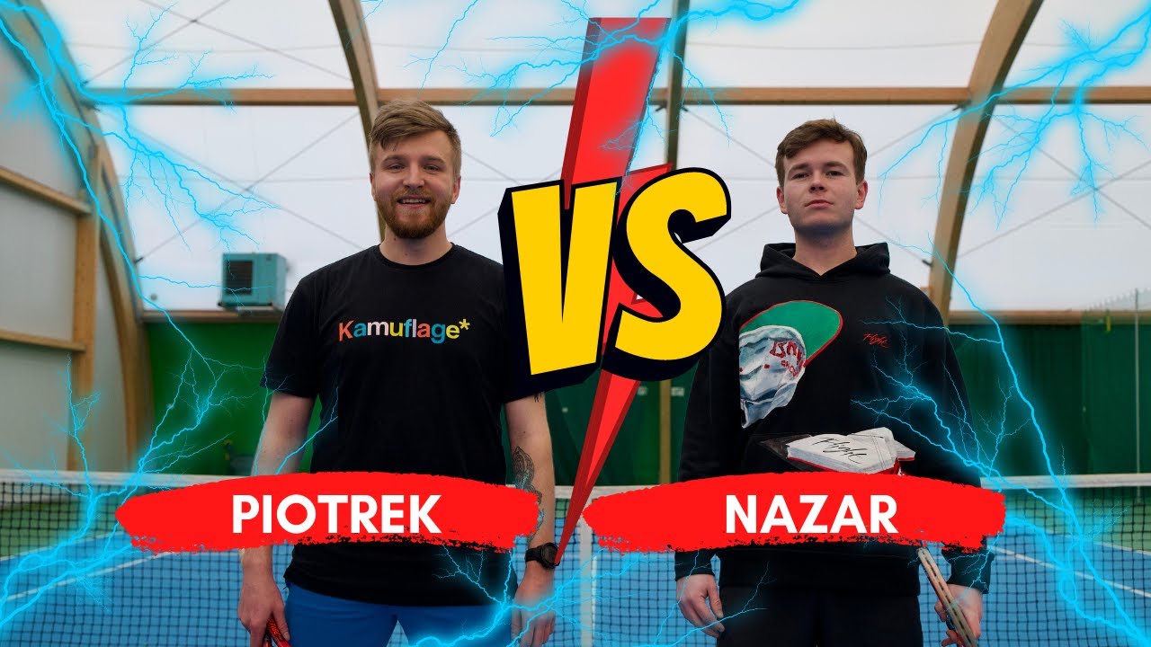 CHALLENGE O 100$ NAZAR vs PIOTREK/TENNIS CHALLENGE - YouTube