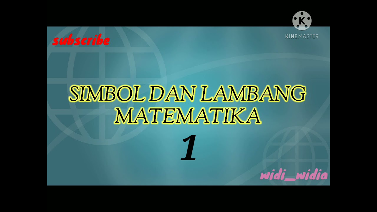SIMBOL DAN LAMBANG MATEMATIKA - YouTube