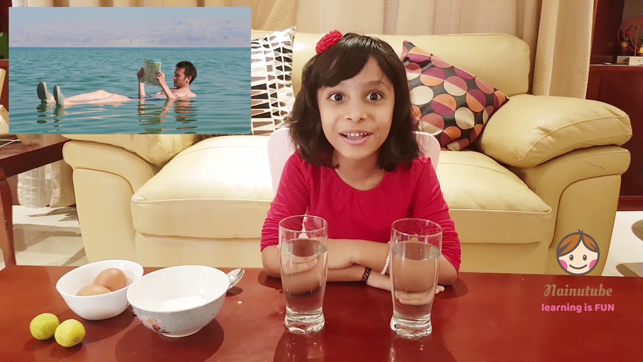 How do we float in Dead Sea | Easy Density Experiment for kids | Easy ...