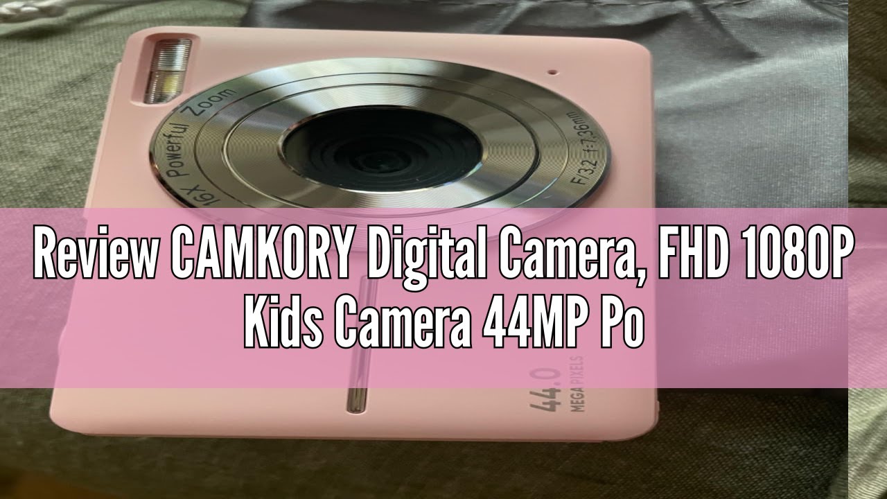 Review CAMKORY Digital Camera, FHD 1080P Kids Camera 44MP Point and ...