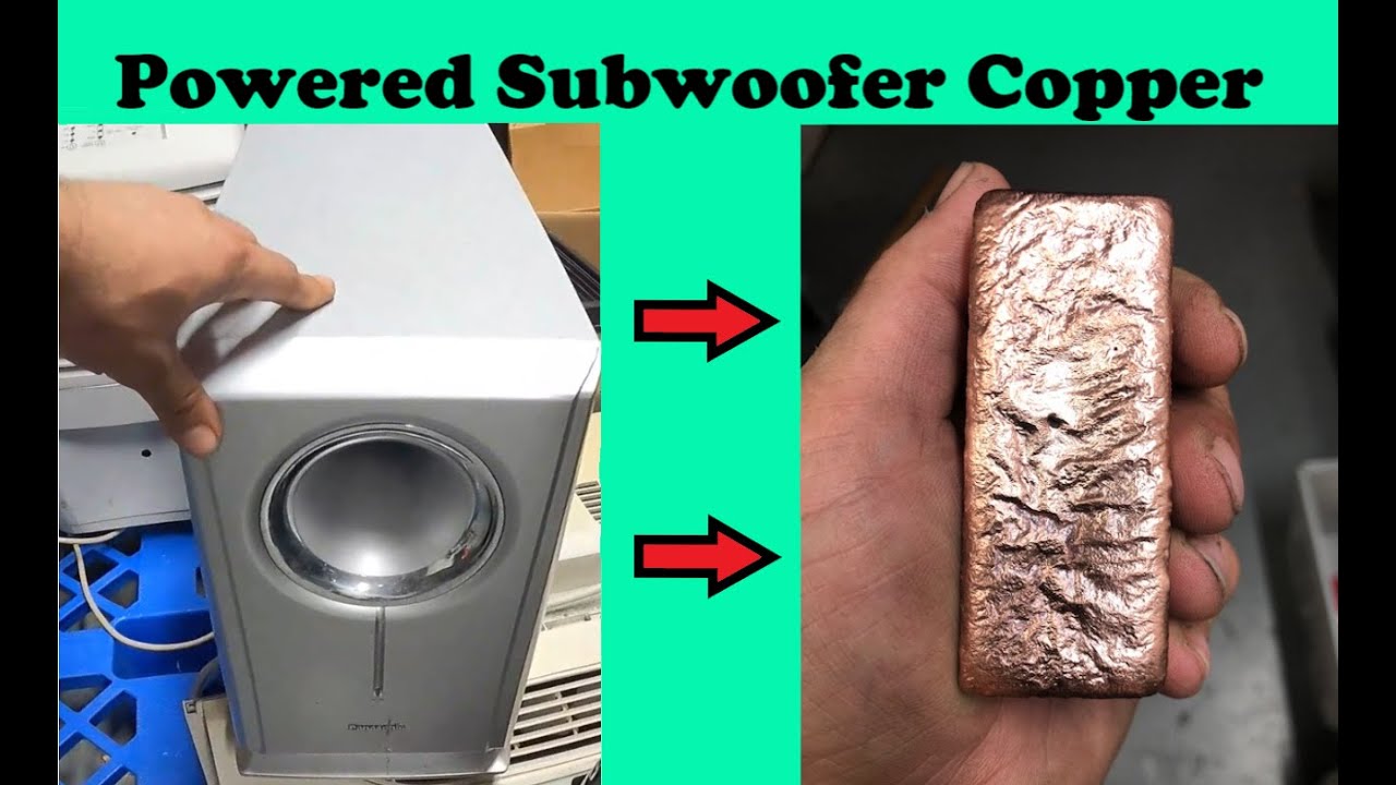 Scrapping a Powered Subwoofer - How Much Copper Inside? - Trash to ...